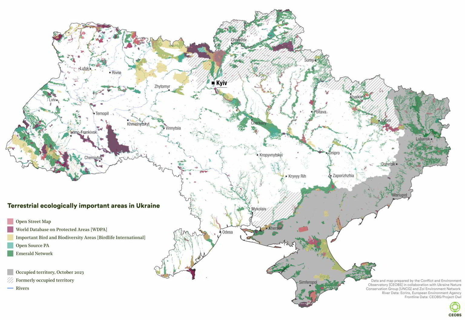 Mapping Ukraine’s ecologically important areas - CEOBS