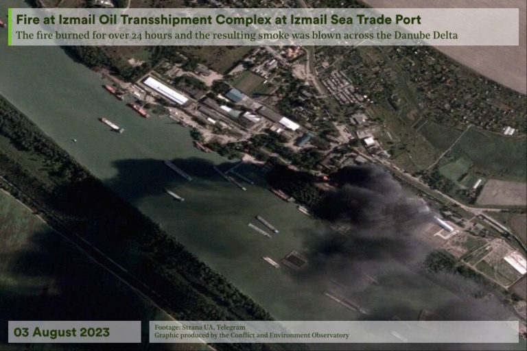 Examples of environmental harm in Ukraine: Izmail Sea Trade Port - CEOBS