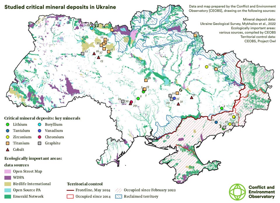 The environmental risks from a critical minerals rush in Ukraine - CEOBS