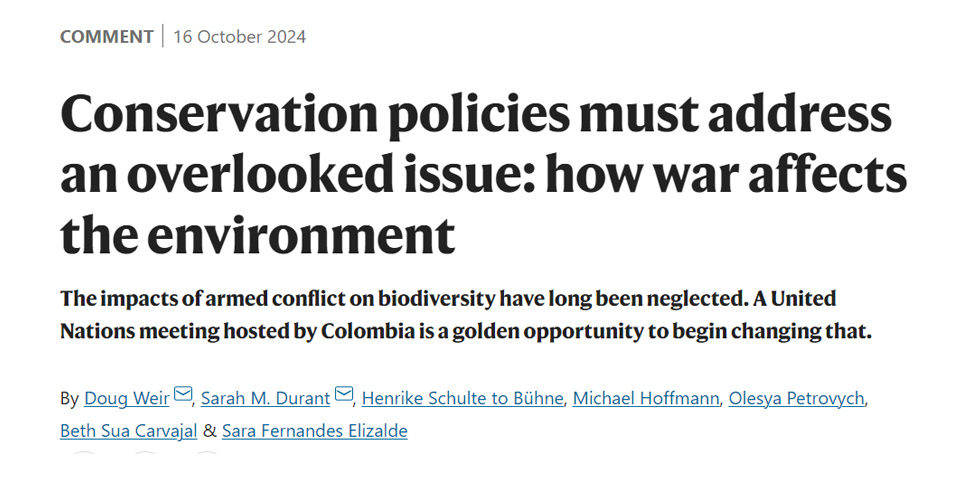 The Conflict and Environment Observatory
